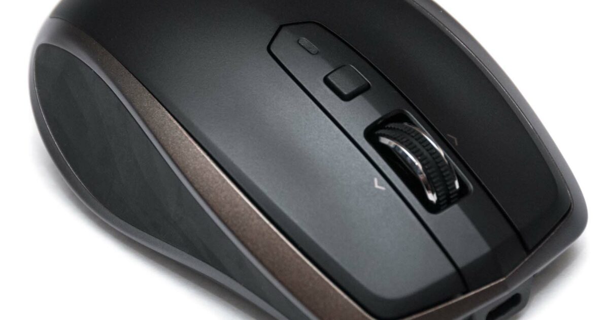 Logitech MX Anywhere 2 Portable Mouse – Top View – Techgage