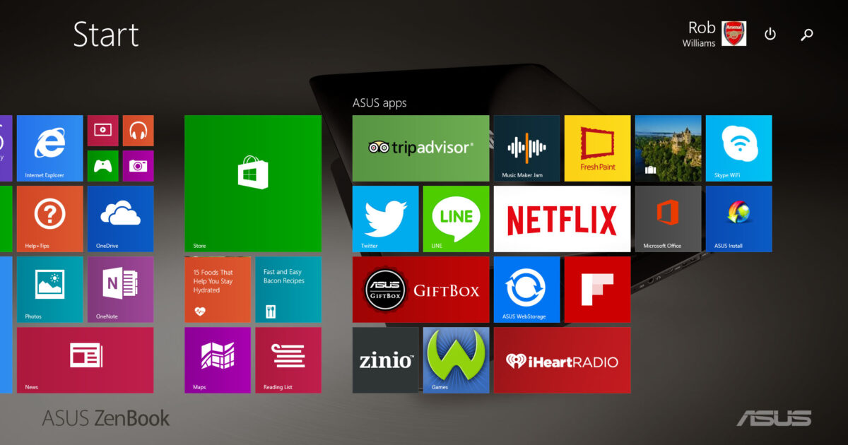 ASUS ZenBook UX305 – Start Screen (Part 2) – Techgage