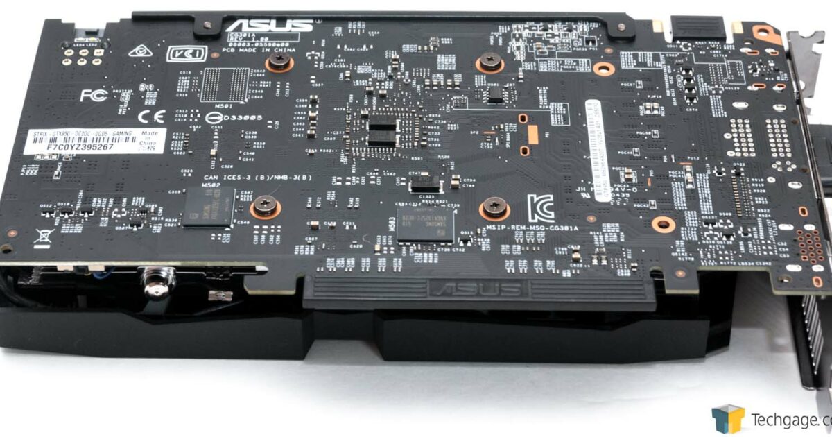 ASUS GeForce GTX 950 STRIX – Back Of Card – Techgage