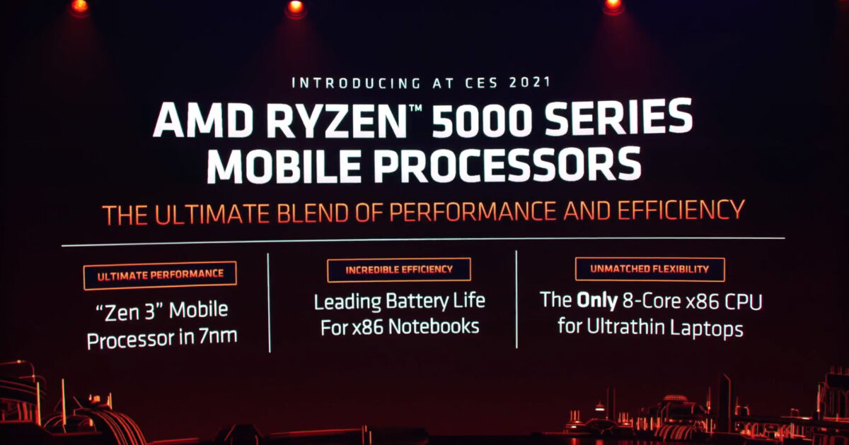 AMD Announces Ryzen 5000 Mobile Processors, Teases Third-gen EPYC ...